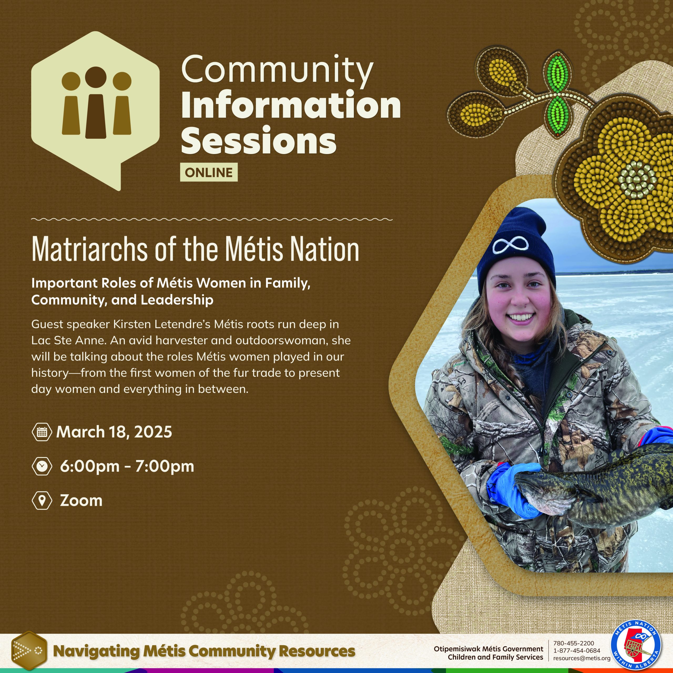 Community Information Session: Matriarchs of the Métis Nation - Métis ...