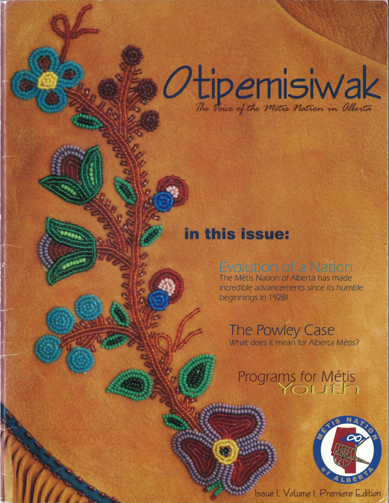 2004 Issues - Métis Nation of Alberta