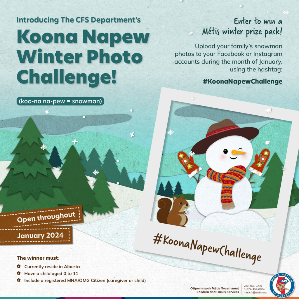 Koona Napew Photo Challenge - Otipemisiwak Métis Government