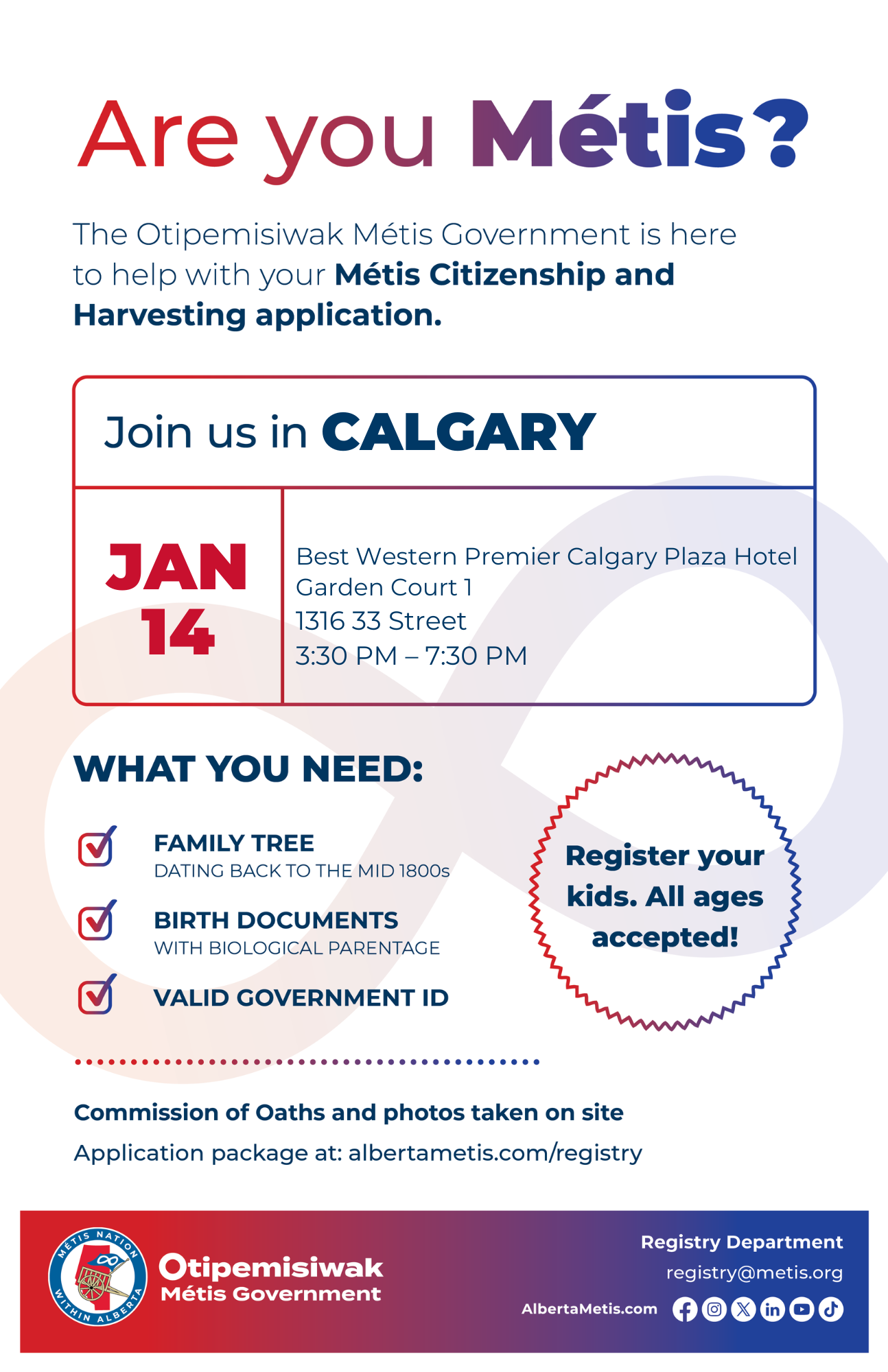 Registry Drive: Calgary - Otipemisiwak Métis Government