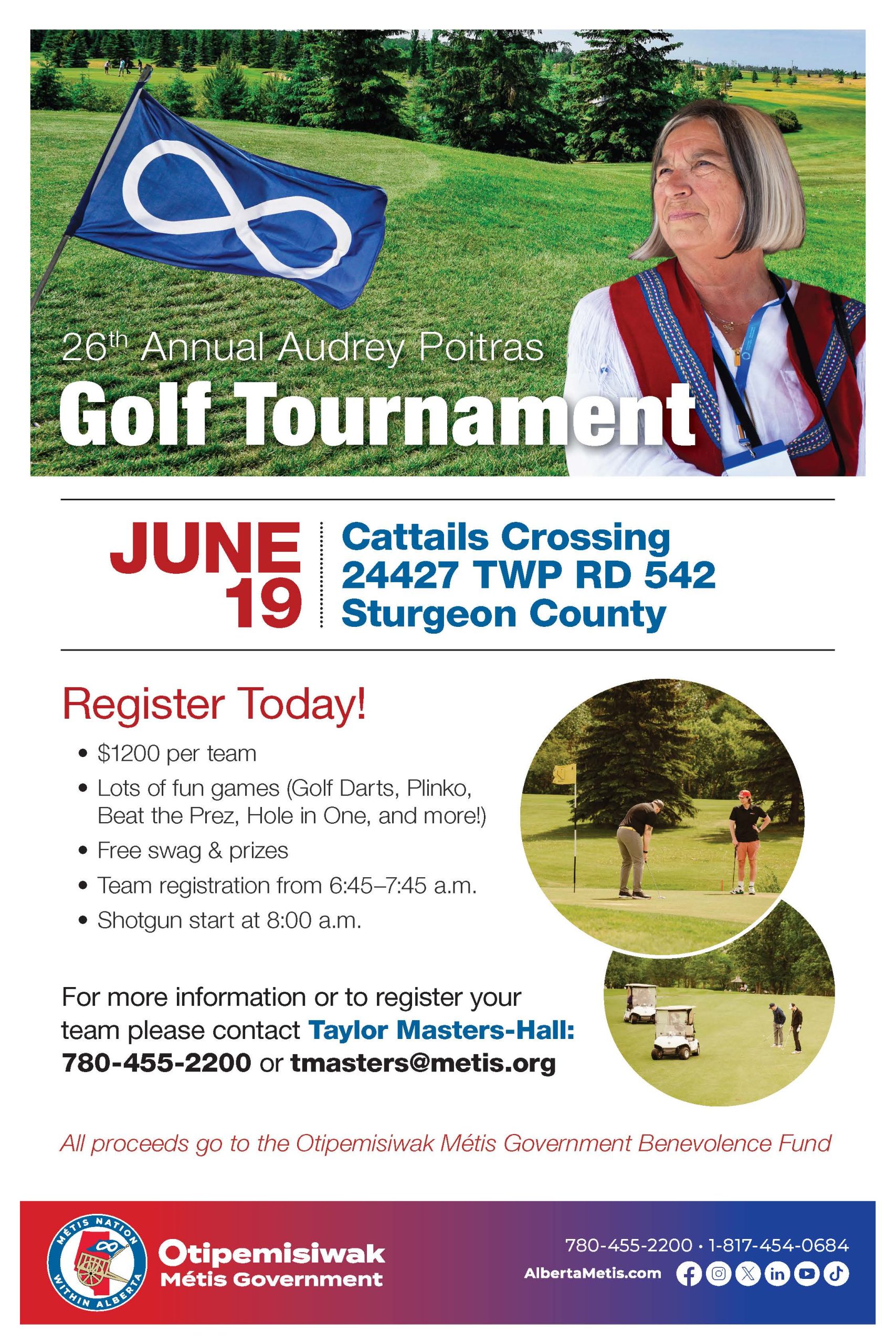 26th Annual Audrey Poitras Golf Tournament - Otipemisiwak Métis Government