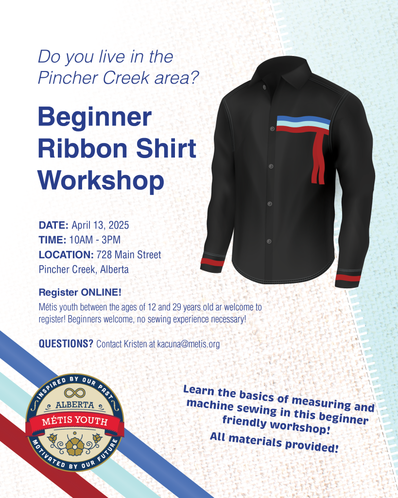 Beginner Ribbon Shirts - Otipemisiwak Métis Government