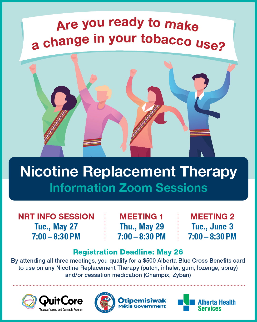 Nicotine Replacement Therapy Sessions - Otipemisiwak Métis Government