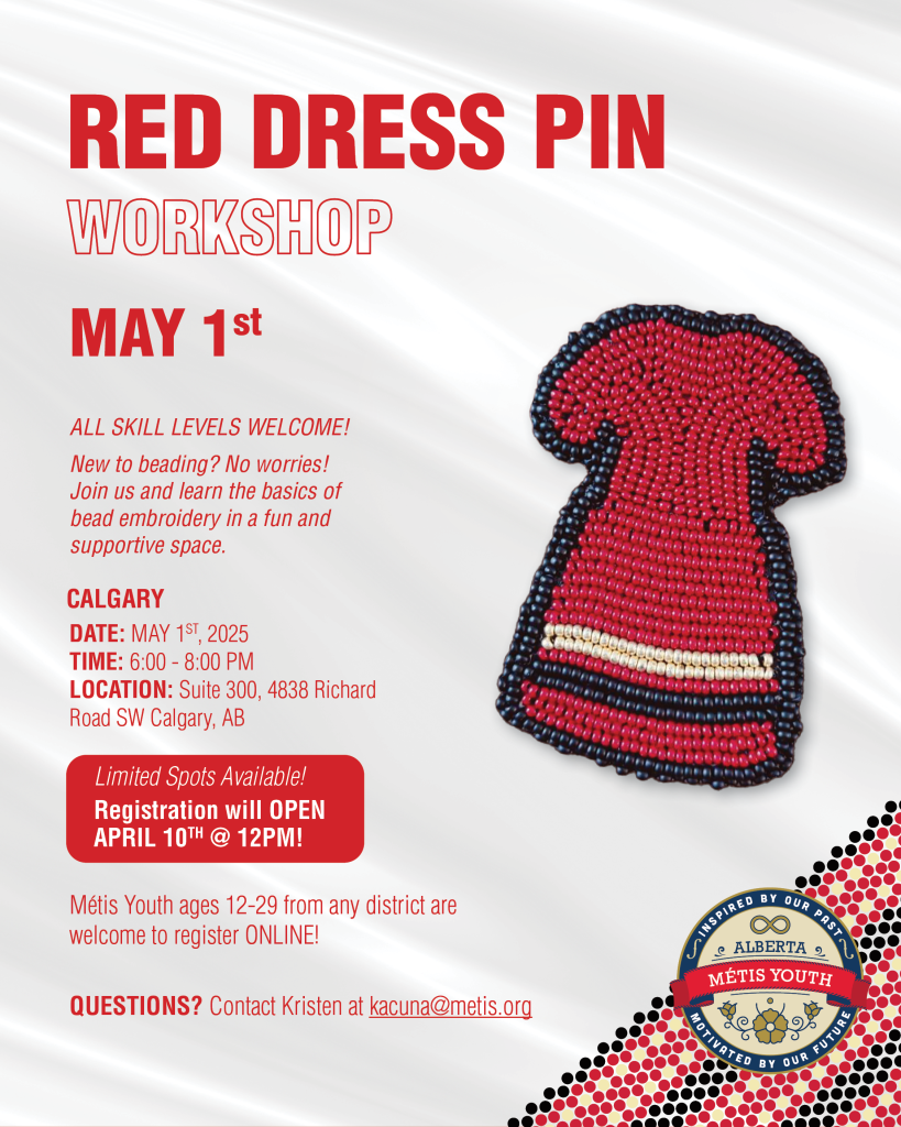 Red Dress Pin Workshop - Métis Nation of Alberta