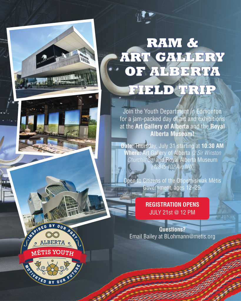 RAM and Art Gallery of Alberta Field Trip - Métis Nation of Alberta